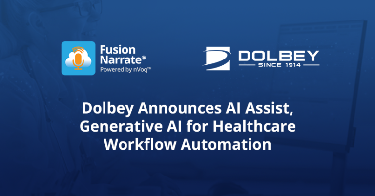 Dolbey Announces AI Assist, Generative AI for Healthcare Workflow ...